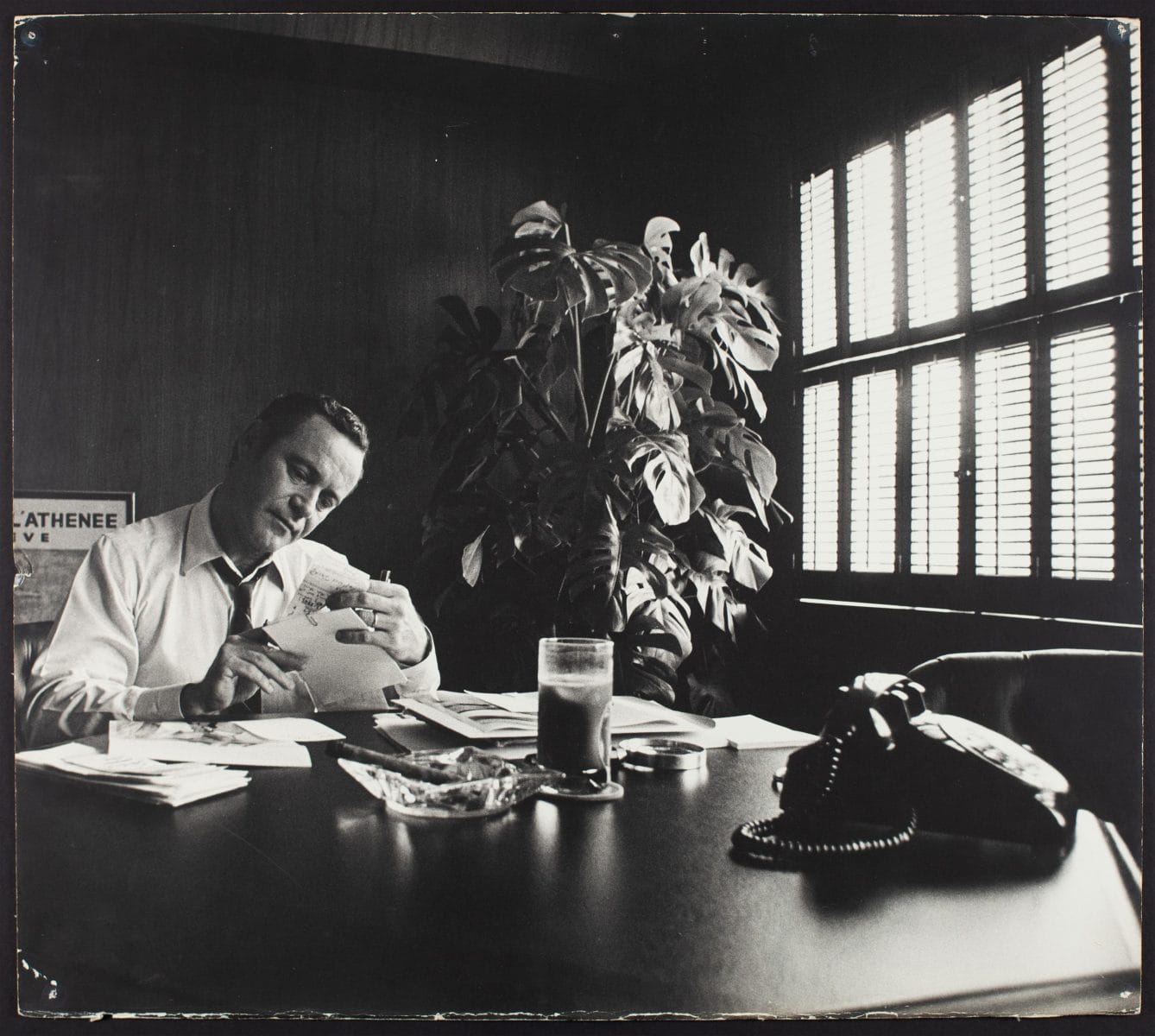 Jack Lemmon in his Office - David Hume Kennerly Fine Prints